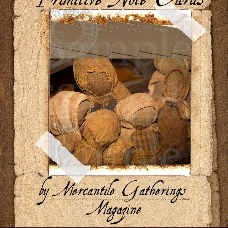 Primitive Amish Dolls Note Cards - Mercantile Gatherings