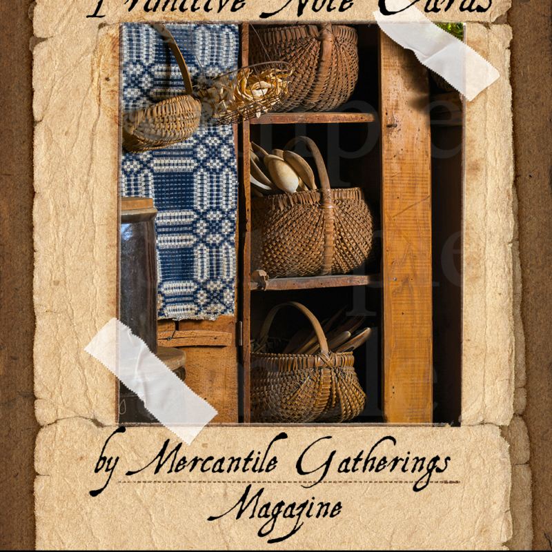 Primitive Baskets Note Cards - Mercantile Gatherings