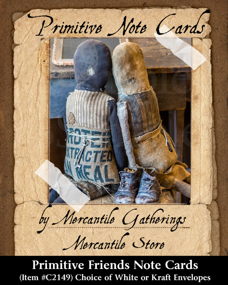 Primitive Friends Note Cards - Country Rustic Magazine