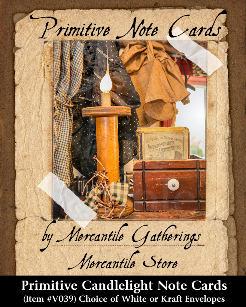 Primitive Candlelight Note Cards - Country Rustic Magazine