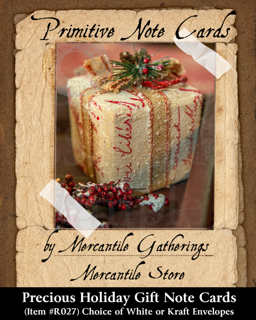 Precious Holiday Gift Note Cards - Country Rustic Magazine