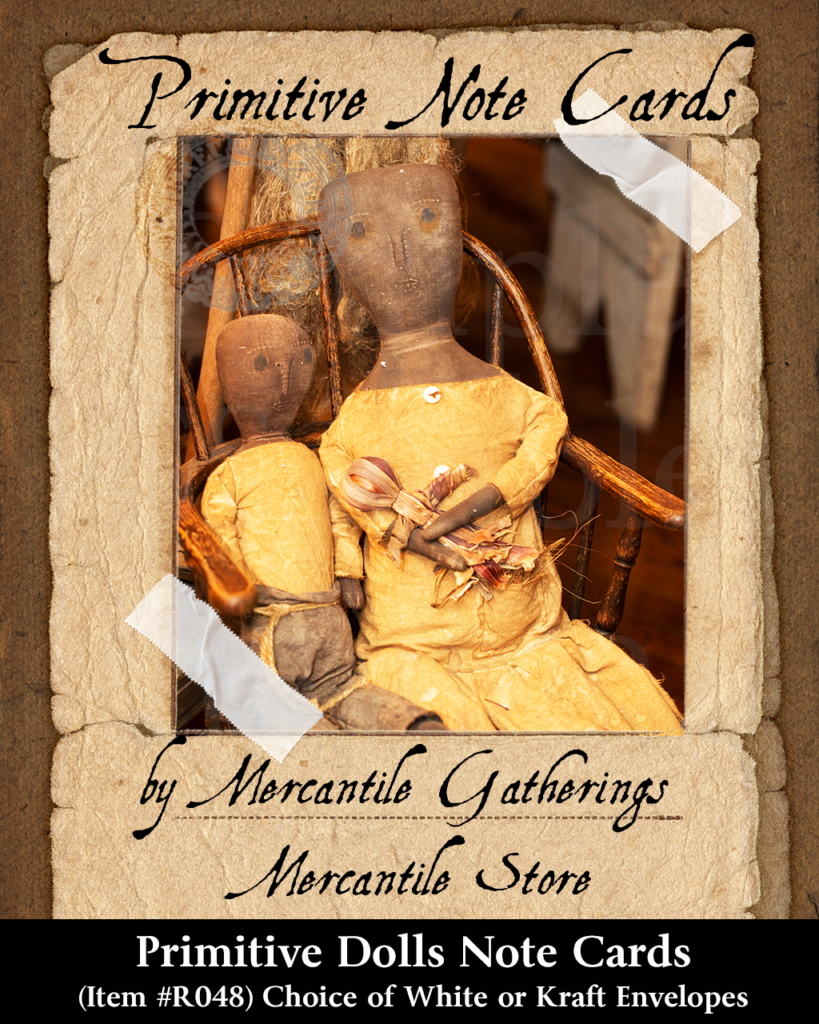 Primitive Dolls Note Cards - Country Rustic Magazine