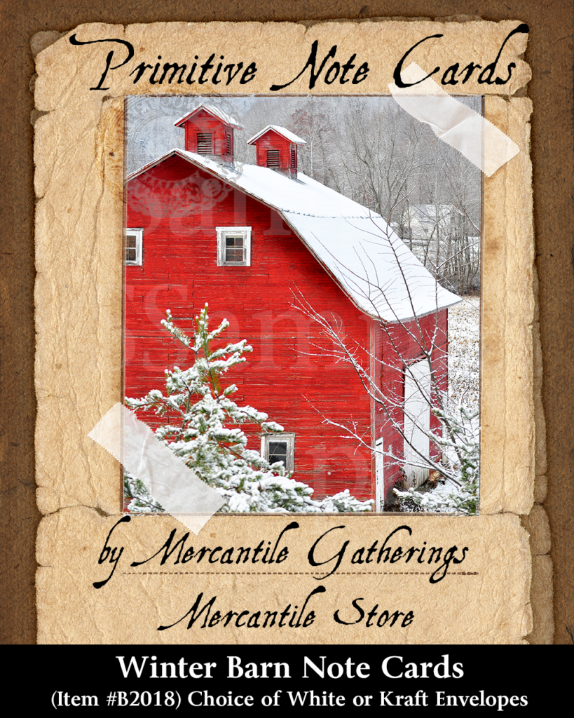 Winter Barn Note Cards - Country Rustic Magazine